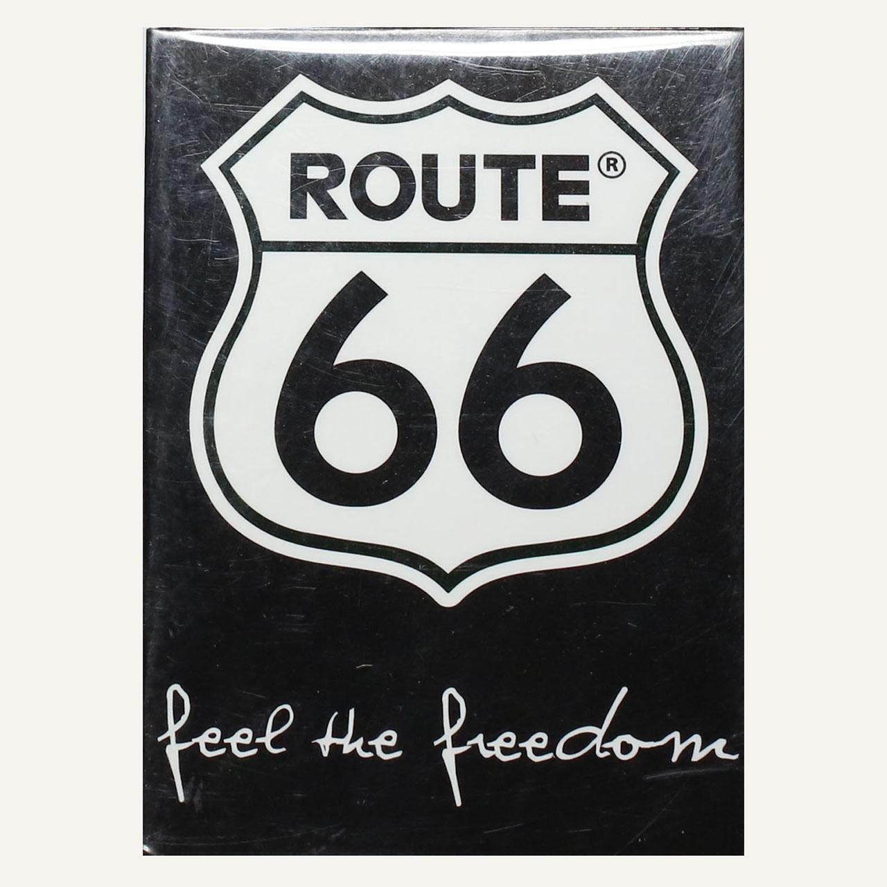 Déco, Magnet en métal, Logo Route 66 - AKILON