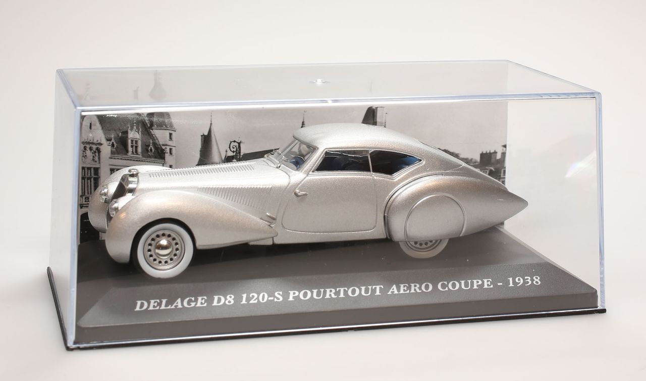 Delage, D8 120-S Pourtout Aéro Coupé, 1938, Voiture miniature 1/43 - AKILON