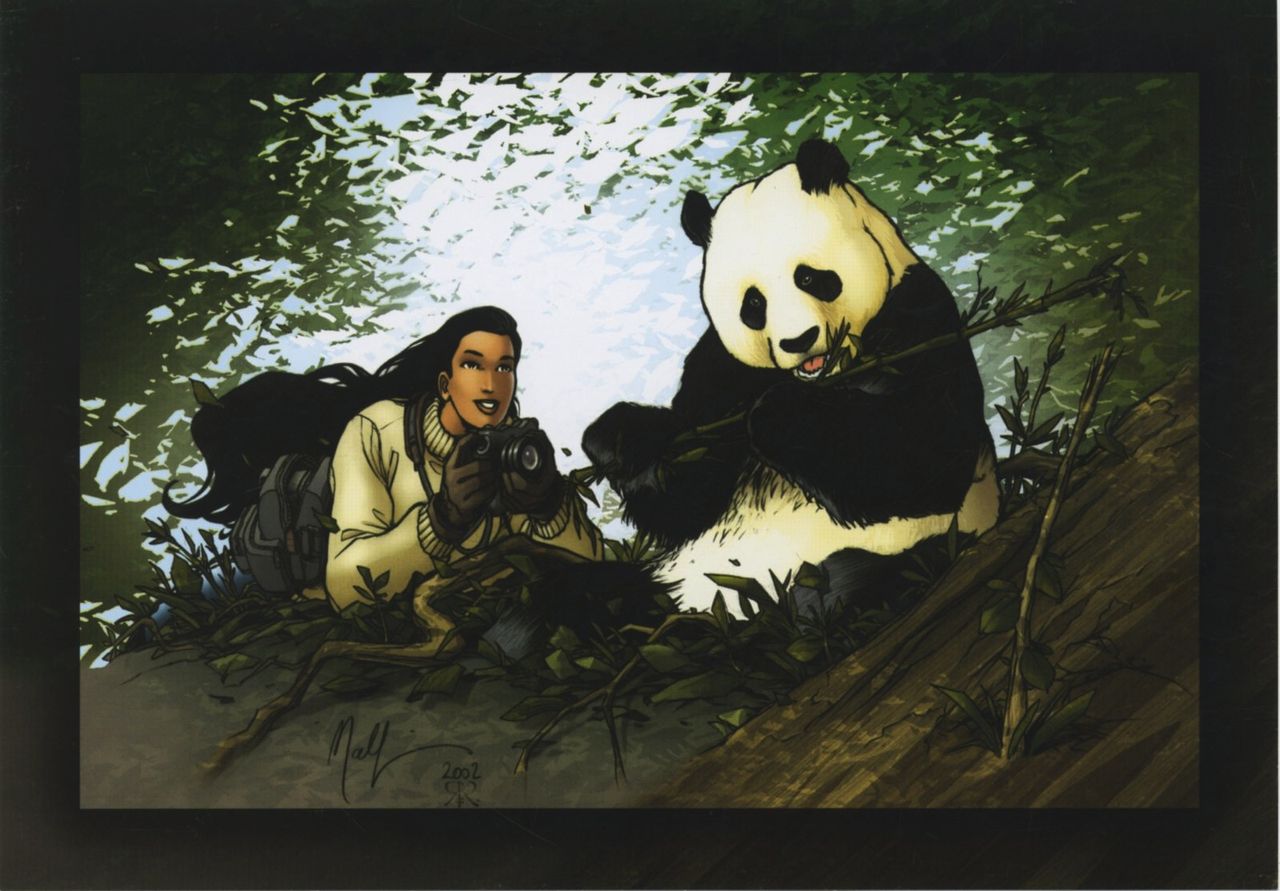 Femme & panda - AKILON