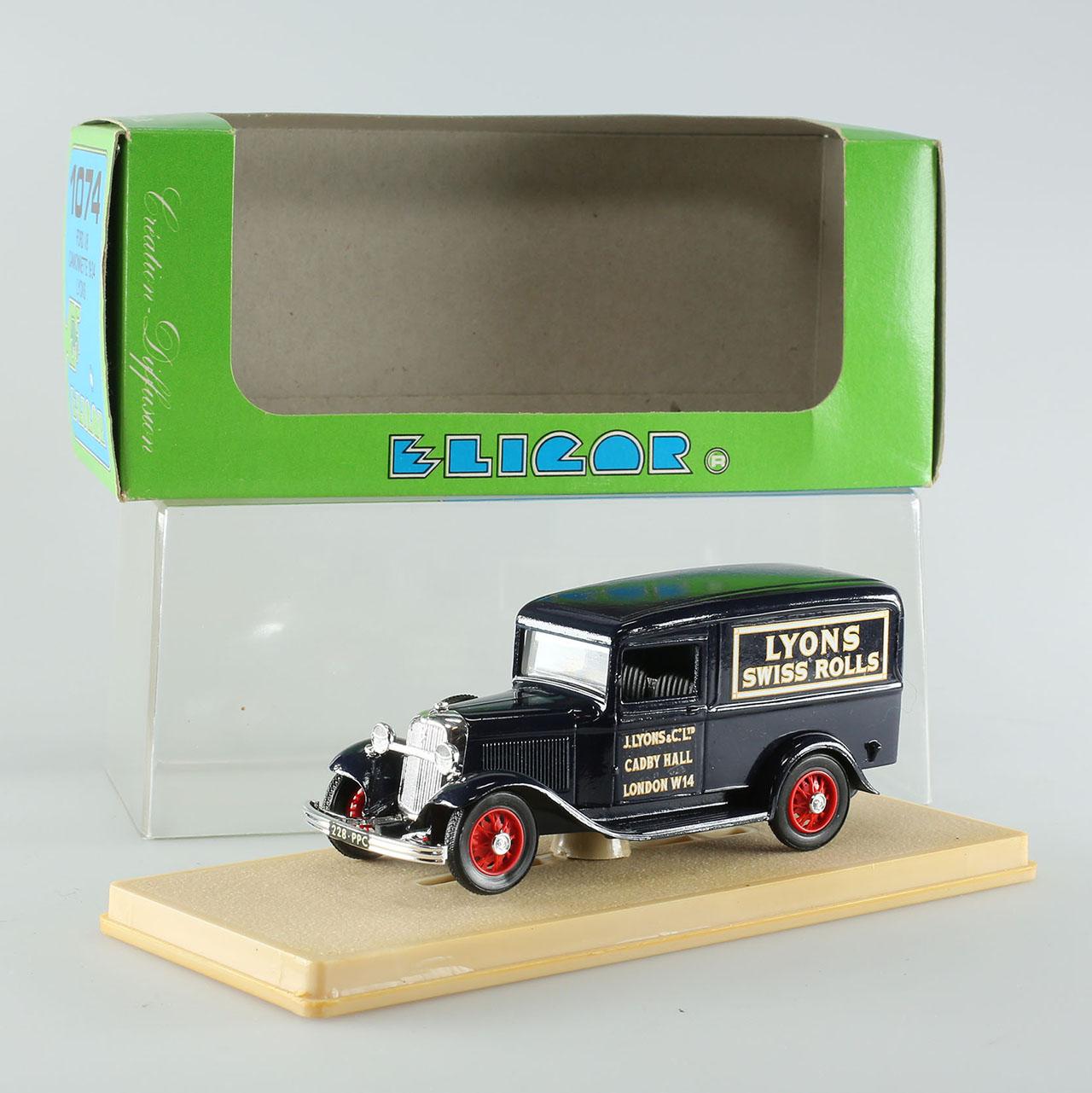 Ford V8, 'Lyons' Swiss Rolls ,1934, Eligor, Camionnette miniature 1/43 ...