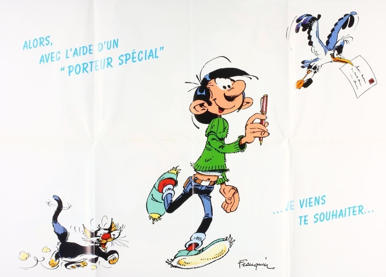Gaston Lagaffe, Carte-Poster Anniversaire - Plutôt que de te passer un ...