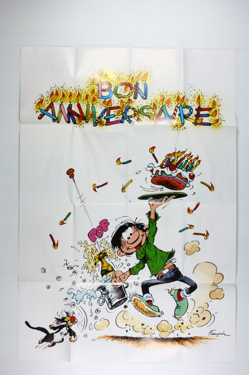 Gaston Lagaffe, Carte-Poster Anniversaire - Pour cette grande occasion... - AKILON