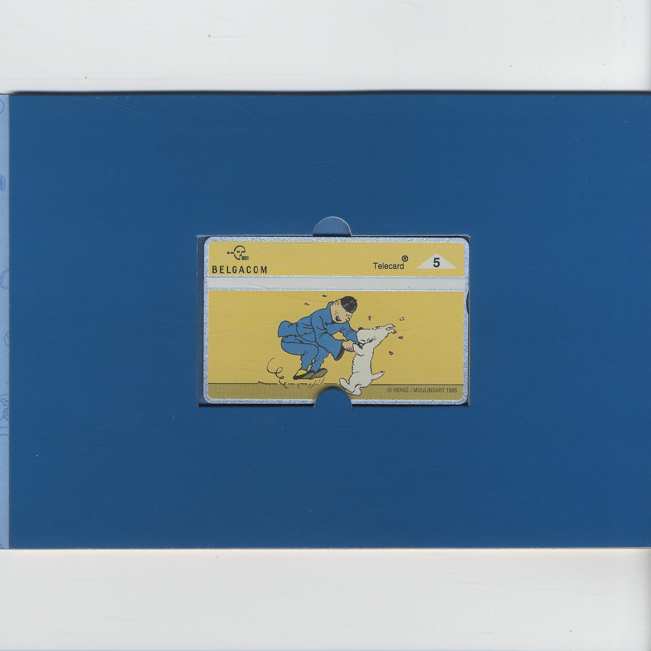 Hergé, Tintin, Belgacom, Première carte téléphonique, 1995 - AKILON