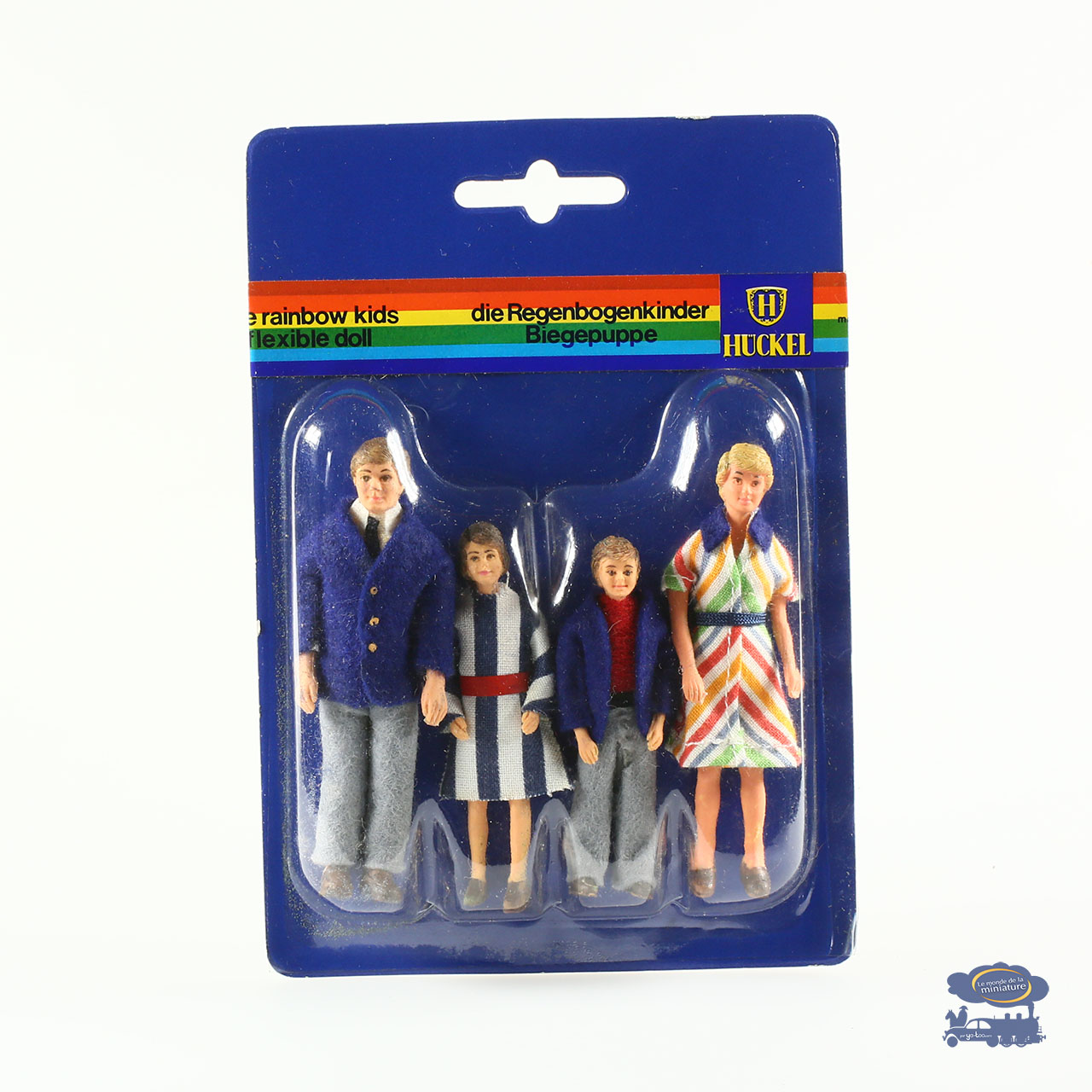 Hückel, Poupées Flexibles, 1 couple de 7,8 cm et deux enfants ( fille ...