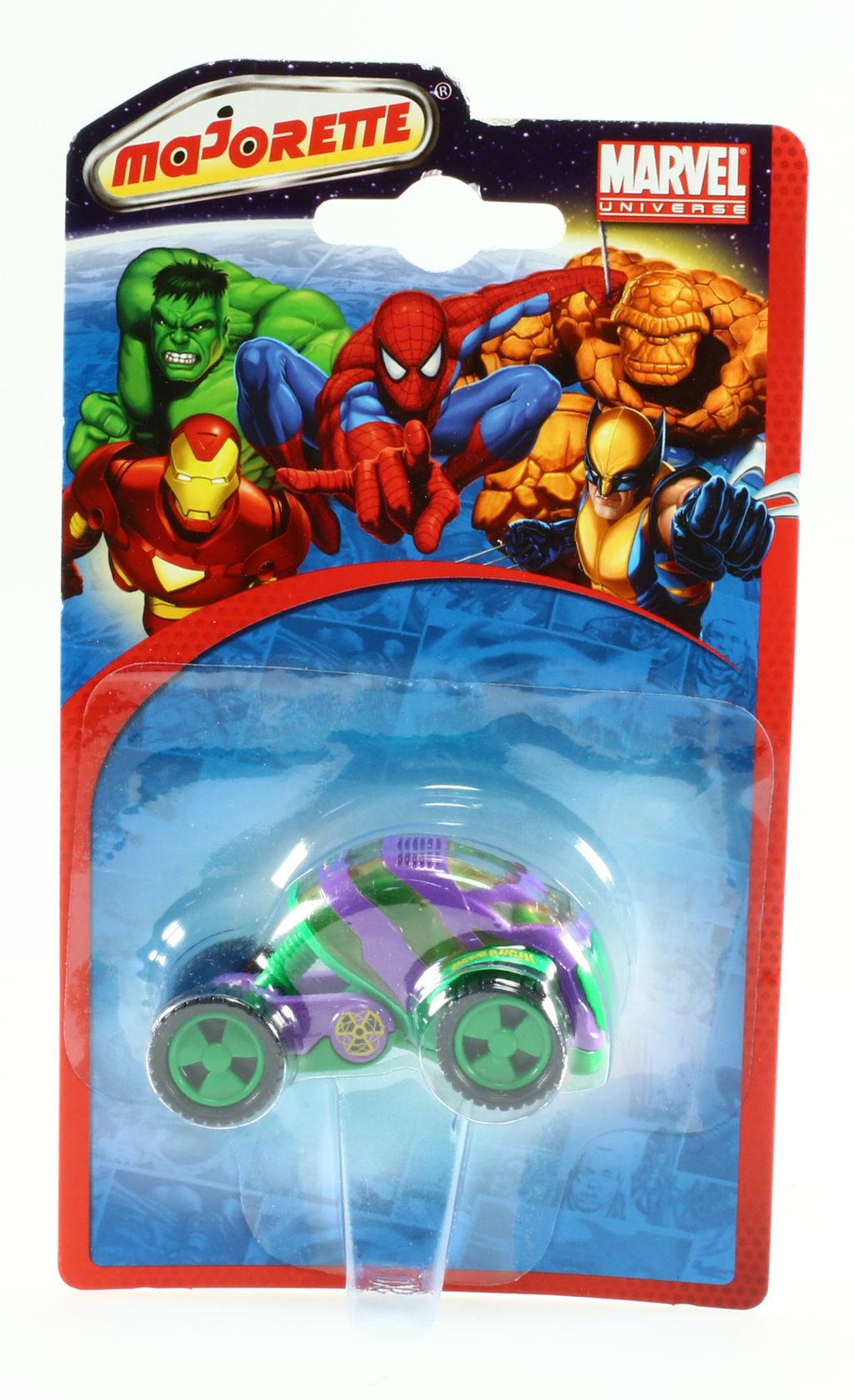 Hulk, Majorette, voiture miniature version zébrée violette, Marvel ...