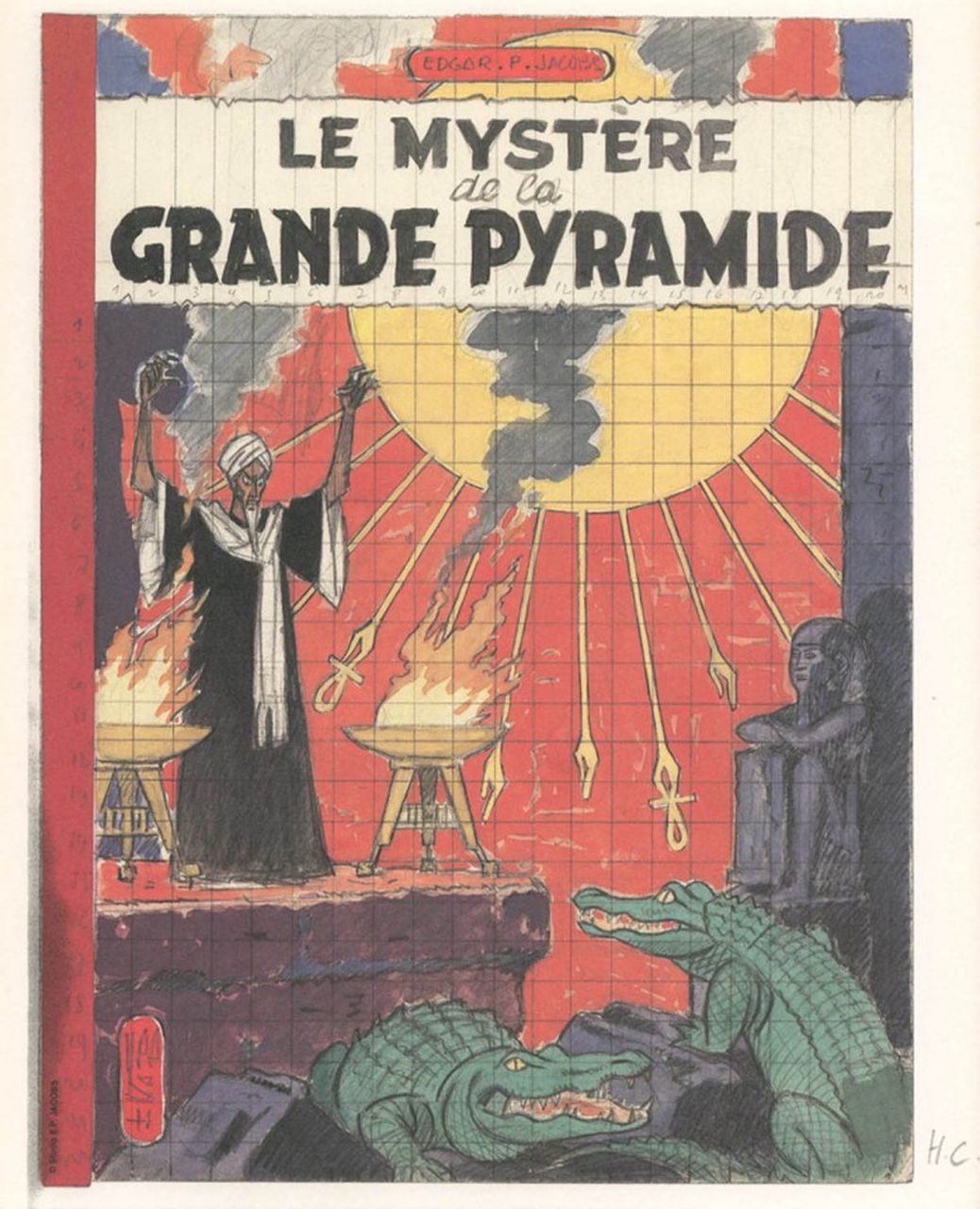 Jacobs, Blake et Mortimer, Affiche offset, Le Mystère de la Grande ...