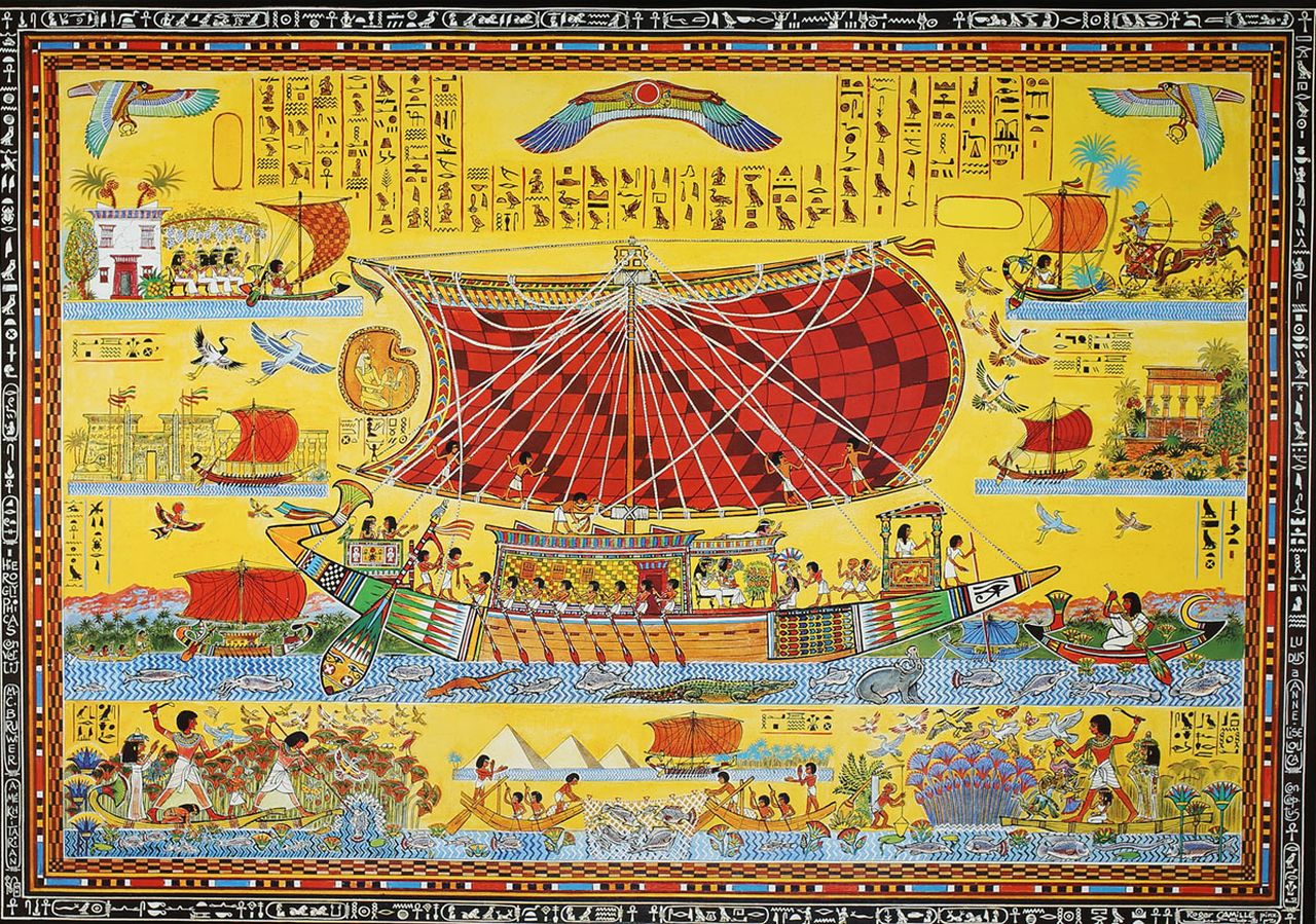 Kiko, Foufi, Affiche offset, Carte d' Egypte - AKILON