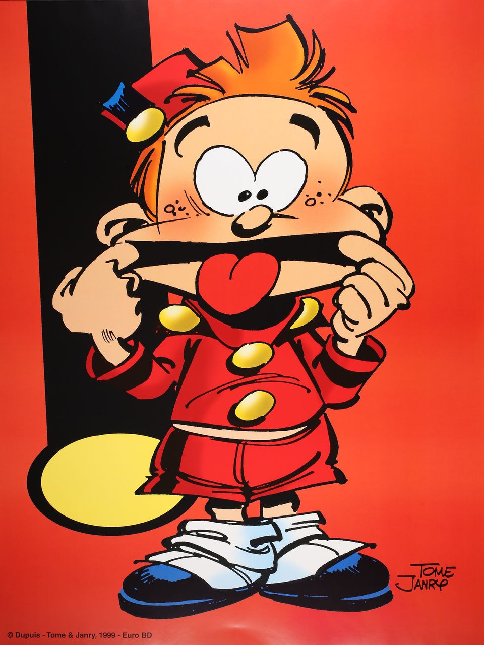 Le petit Spirou : Affiche offset : Grimace - AKILON Le petit Spirou : Affiche offset : Grimace - AKILON