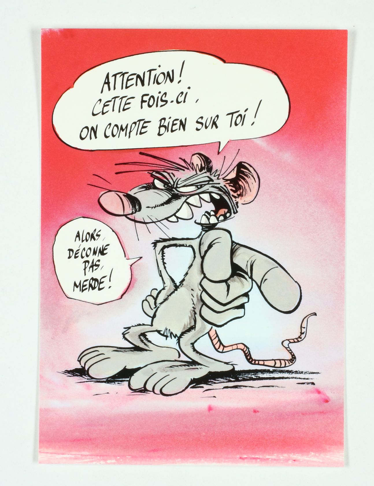 Les Rat's, Ptiluc, Carte postale, Attention cette fois-ci, on compte bien sur toi ! - AKILON