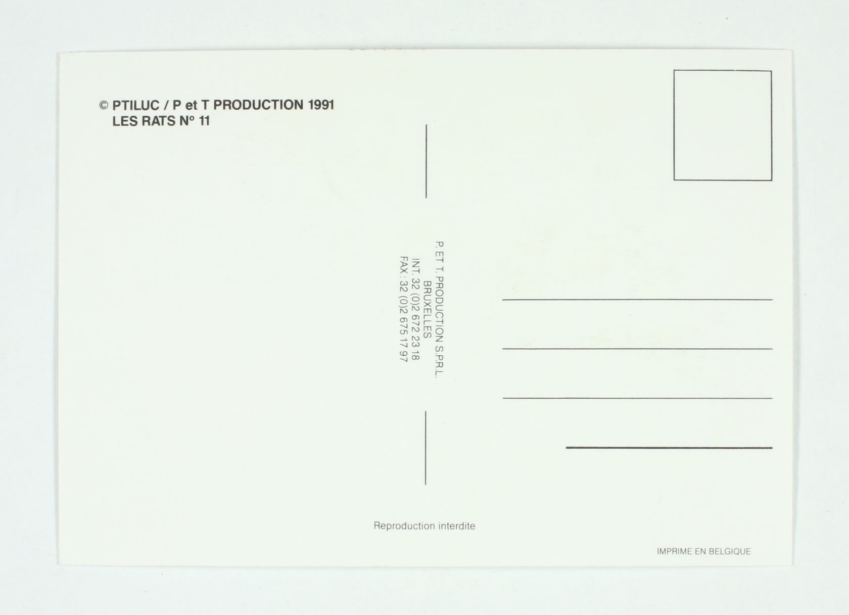 Les Rat's, Ptiluc, Carte postale, Tu crois qu'tu vas y arriver? Il le ...