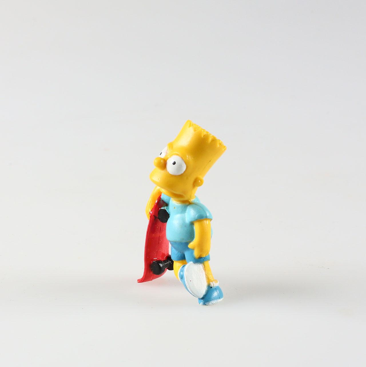 Les Simpsons, Figurine en pvc, Bart et son skate - AKILON