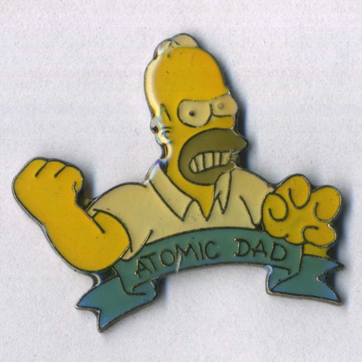 Les Simpsons, Pin's Démons & Merveilles, Homer, Atomic Dad - AKILON