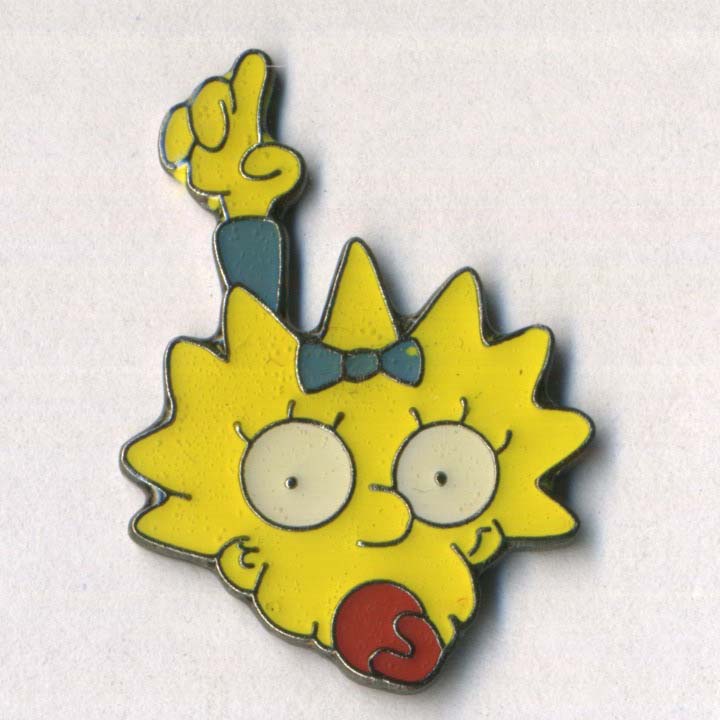 Les Simpsons, Pin's Démons & Merveilles, Maggie, bras levé - AKILON