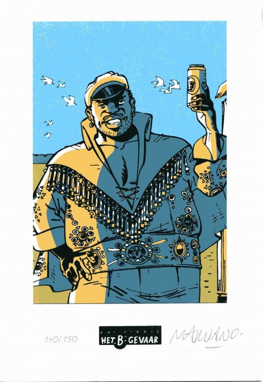 Marvano, Dallas Barr, Ex-libris sérigraphié signé, El - AKILON