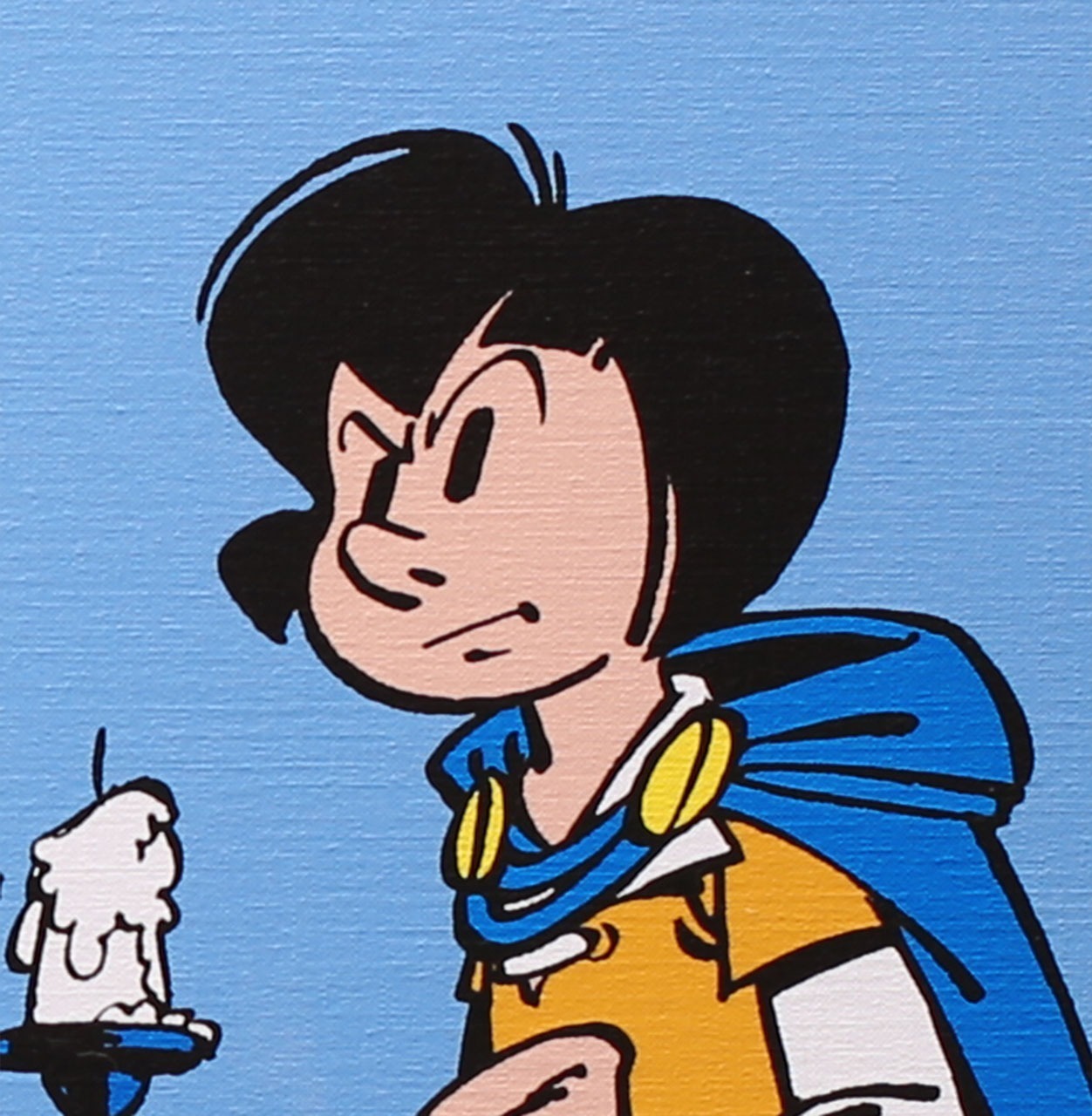 Peyo, Johan et Pirlouit, Toile imprimée édition limitée, Le sire de Montrésor - AKILON