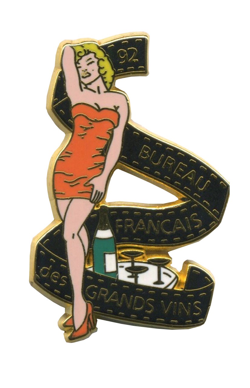 Pin-up, Pin's Arthus Bertrand, Robe orange - AKILON