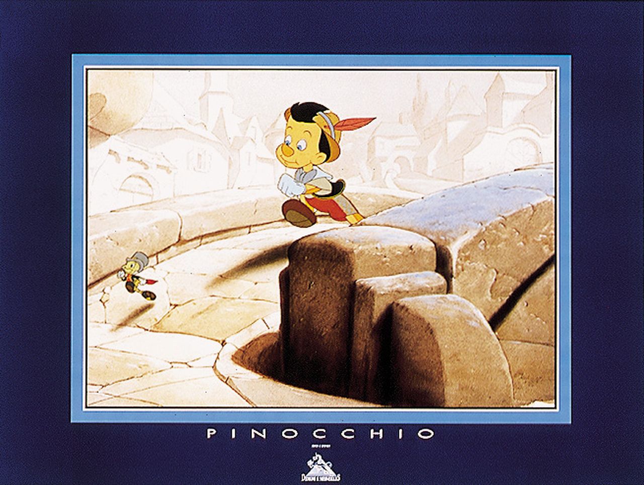 Pinocchio sur le pont Affiche offset Démons et Merveilles Disney - AKILON