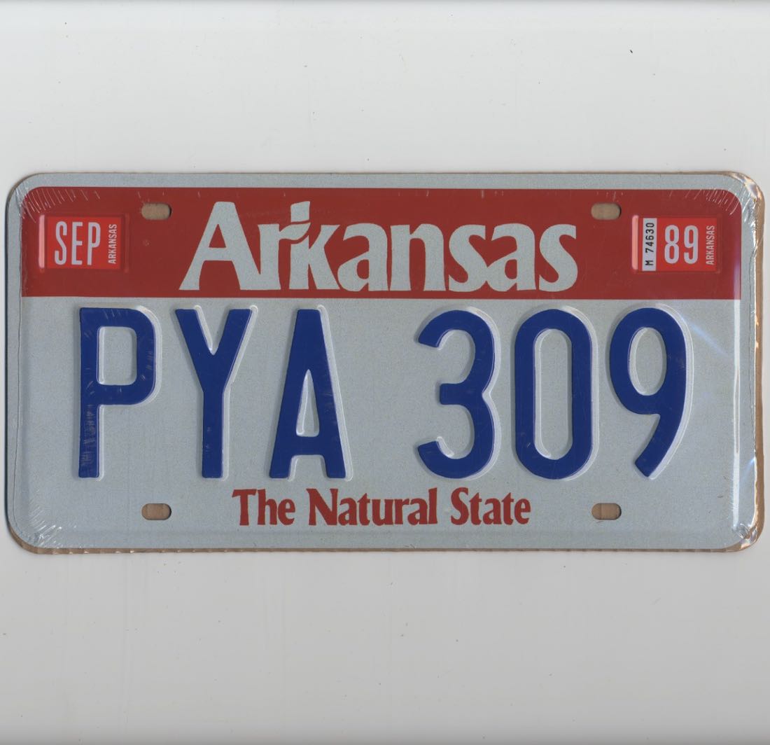 Plaque d'immatriculation américaine, ARKANSAS The Natural State - AKILON