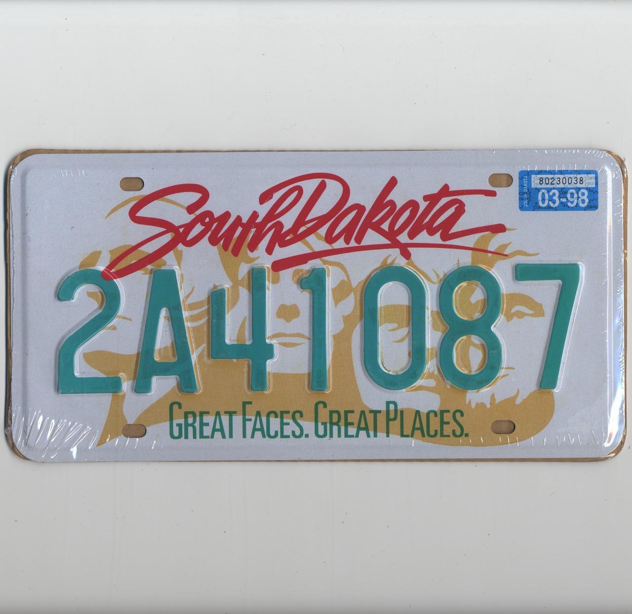 Plaque d'immatriculation américaine, SOUTH DAKOTA - AKILON