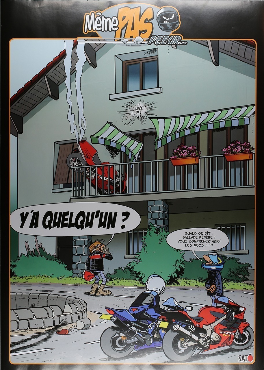 Sato, Même pas peur, Affiche offset, Y'a quelqu'un - AKILON