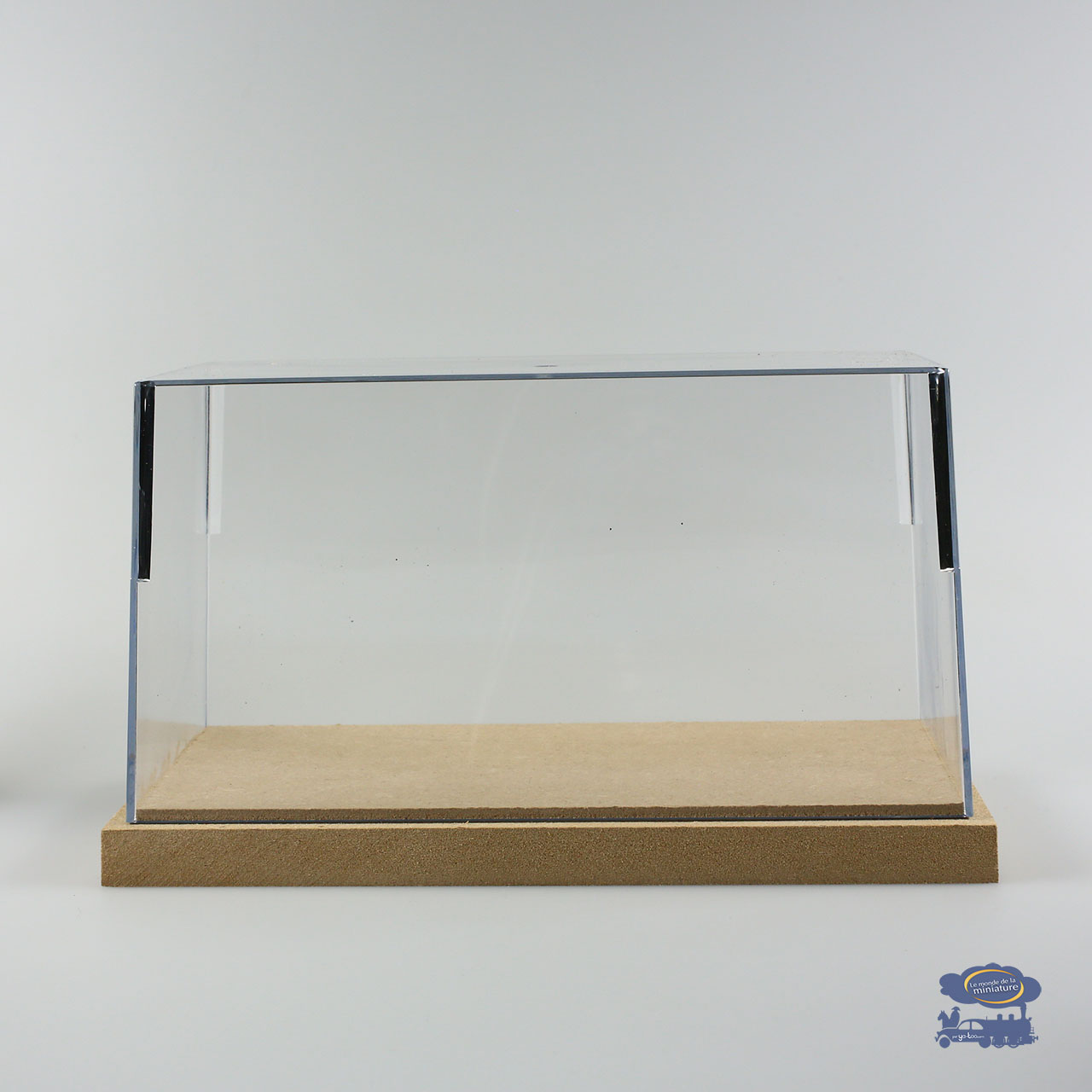 Socle en bois (1,80cm) MDF naturel pour Boite Vitrine Plexi EXPO Show ...