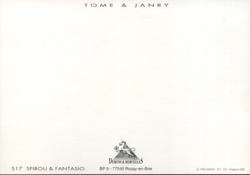 Spirou et Fantasio : Carte postale : J'en pince pour toi ! - AKILON