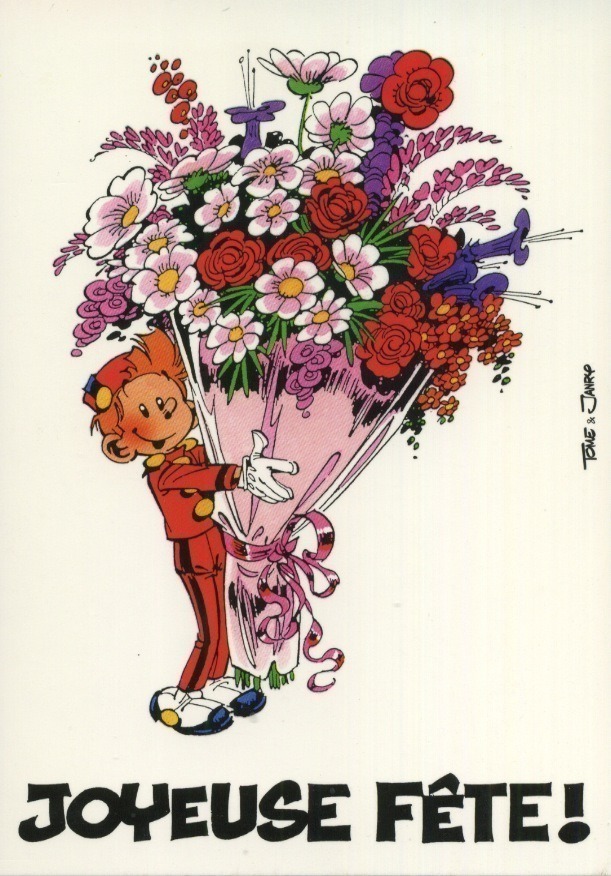 Spirou et Fantasio : Carte postale : Joyeuse fête ! - AKILON