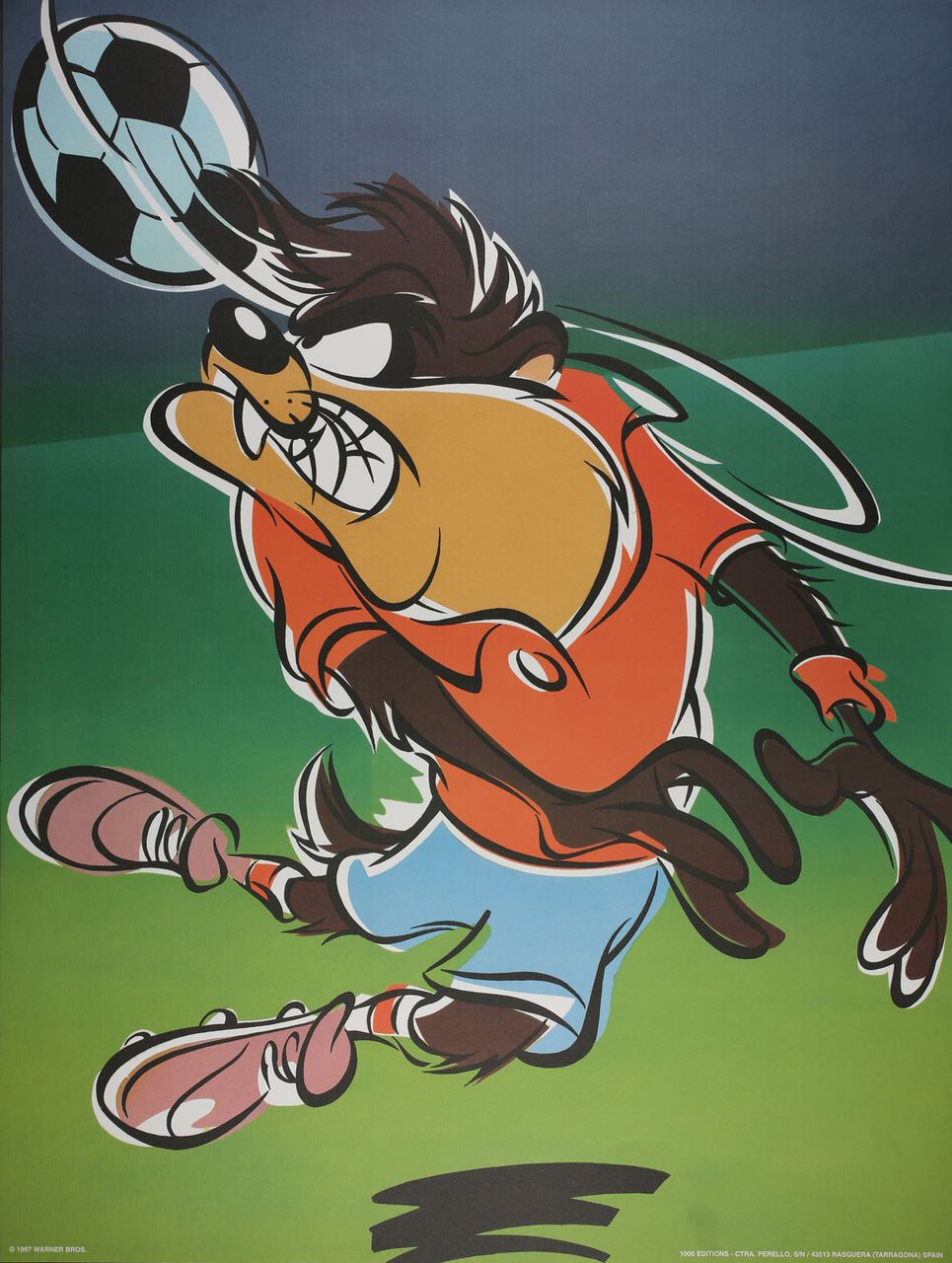 Taz footballeur 60X80 cm - AKILON