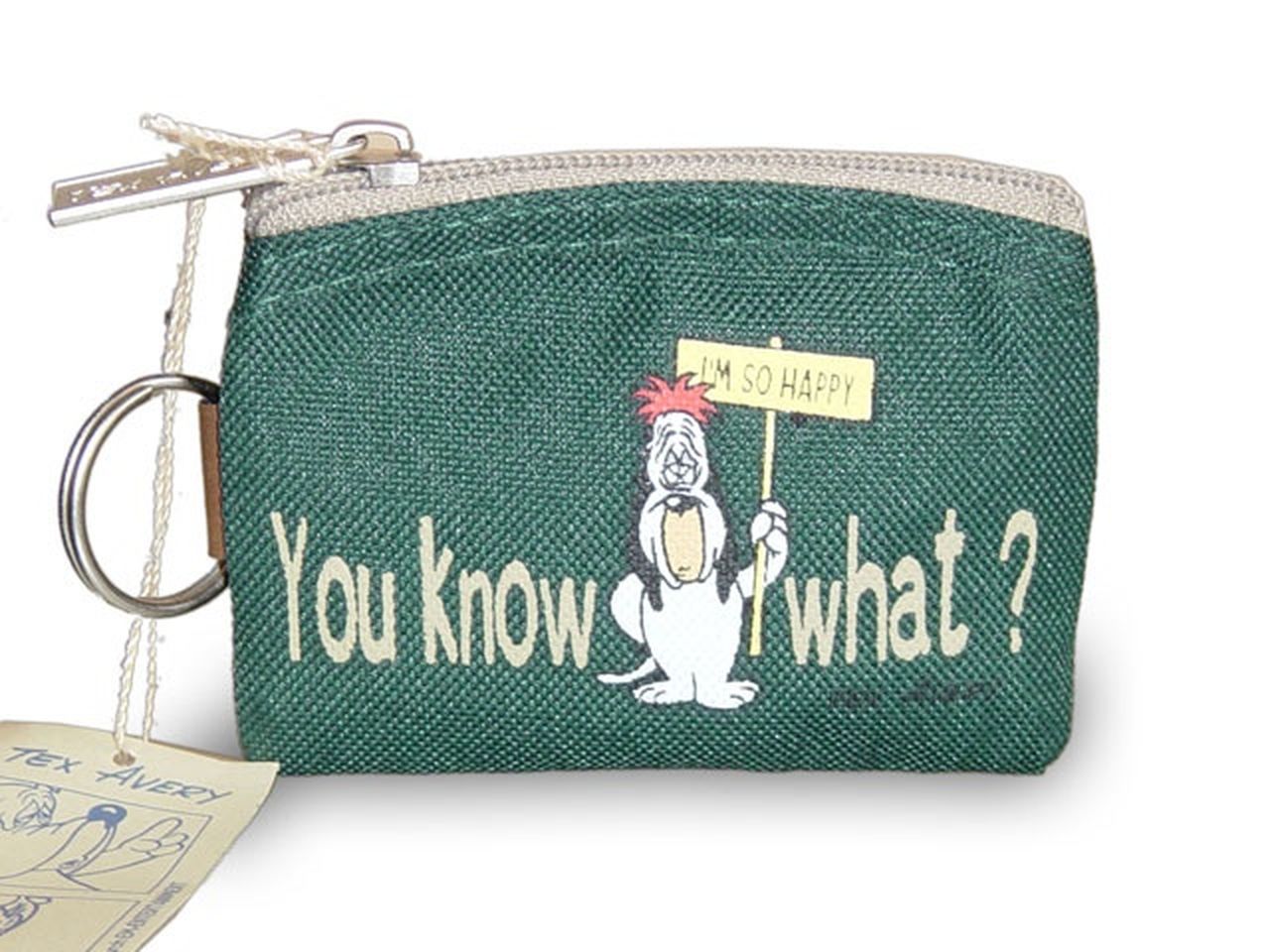 Tex Avery, Droopy, Porte-monnaie vert - AKILON