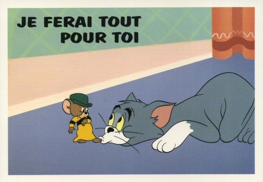 Tom & Jerry Carte postale Je ferai tout pour toi - AKILON