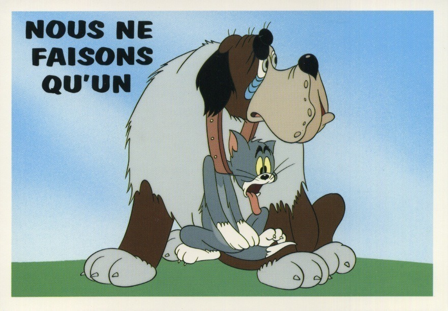 Tom & Jerry Carte postale Nous ne faisons qu'un - AKILON