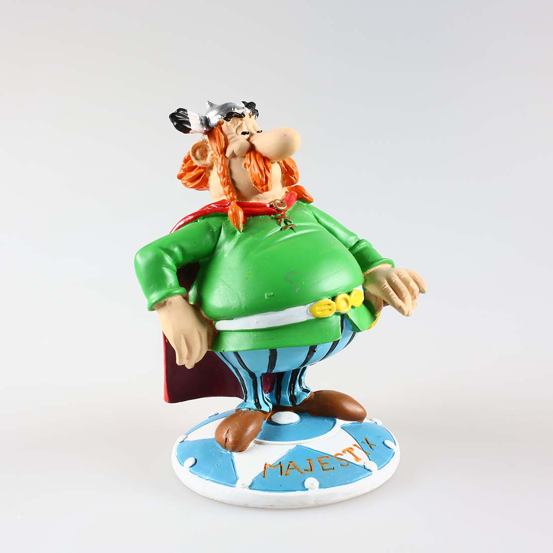 Uderzo, Astérix et Obélix, Figurine en résine, Abraracourcix main sur l ...