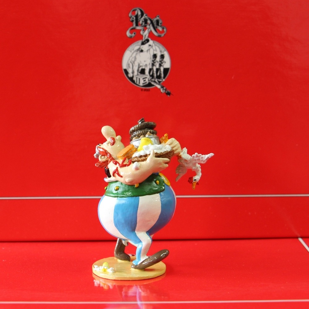 Uderzo, Astérix & Obélix, Pixi, Figurine métal, Obélix portant des ...