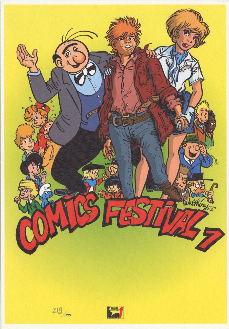 Walthéry, Ex-libris offset, Comic Festival, Hommage à la BD 1 (grand ...