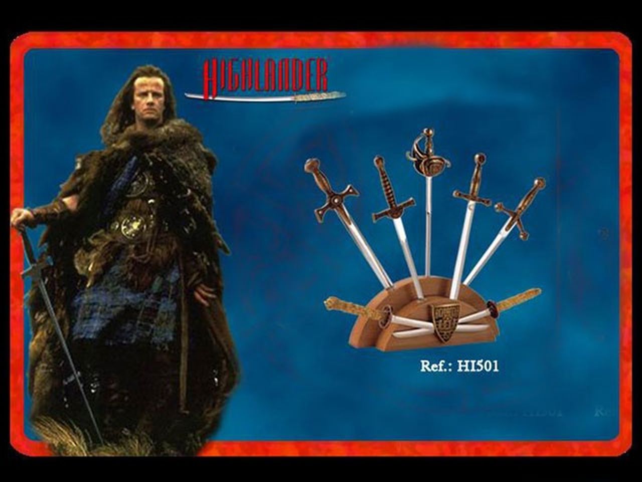 Présentoir pour mini épées bronze - AKILON