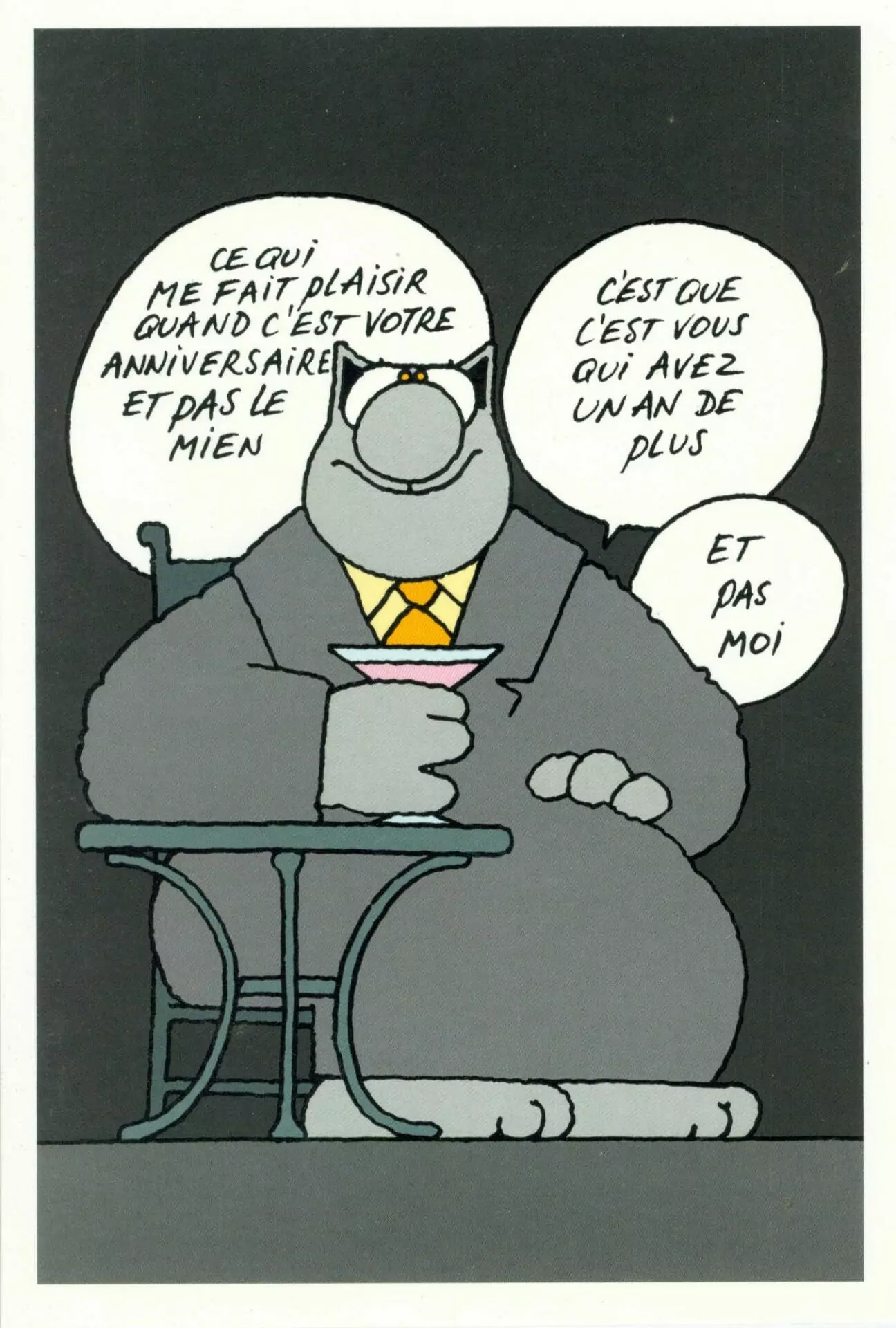 Le Chat : Carte Postale : 'Ce qui me fait plaisir quand c'est votre ...